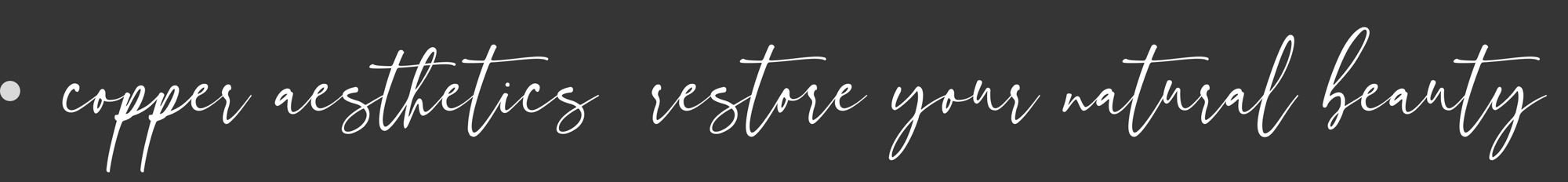 Comfort Options | Copper Aesthetics